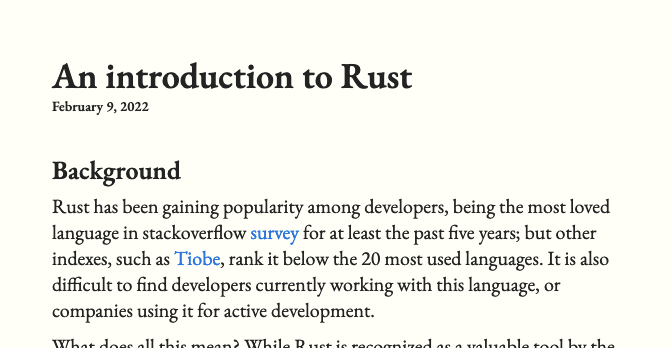 Antonio Díaz · An introduction to Rust