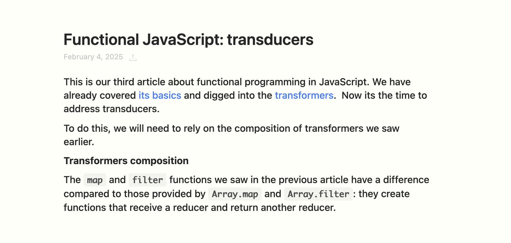 Antonio Díaz · Functional JavaScript: transducers